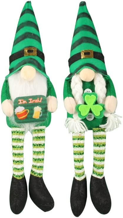 Amazon.com: St Patricks Day Gnomes Decorations, 2 Pack Gnomes Plush ...