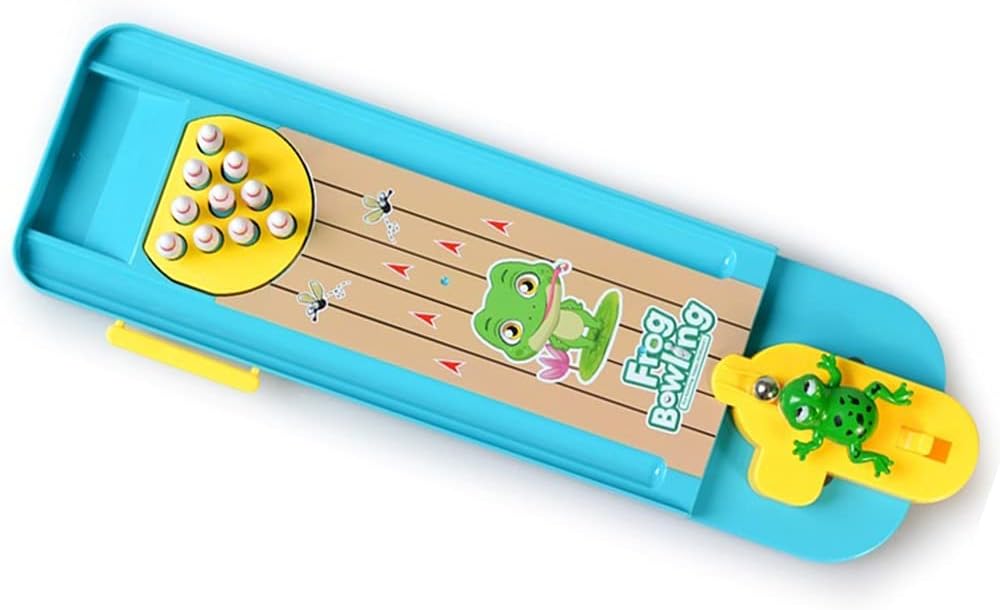 IKAAR Bowling Set Skittles Game Mini Frog Desktop Bowling Game Finger ...