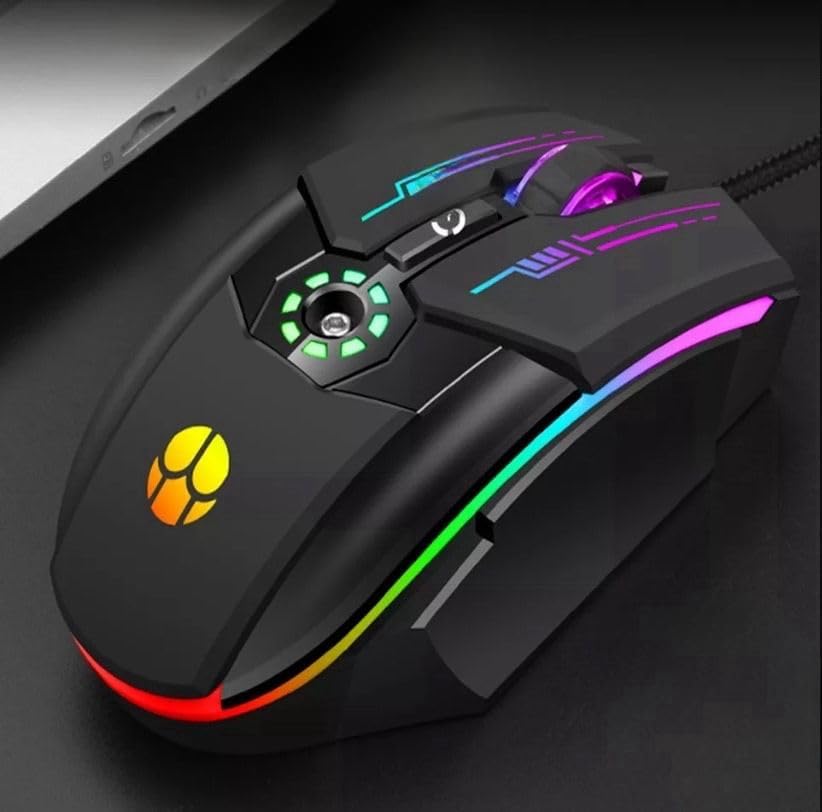 Amazon.in: Buy FRONTECH Wired Gaming Mouse, 6 Key RGB Backlit Effect| 7 ...