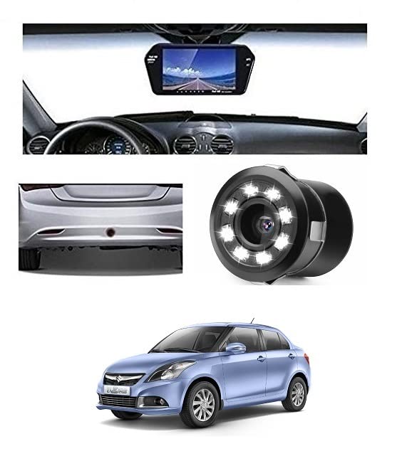 Trigcars ® Swift Dzire 2016 Car 7 Inch Rear View Mirror Screen Display ...