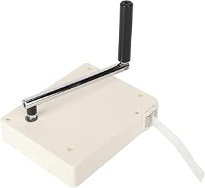 WYJREES Manual Roller Shutter White Winder Box with 5 Meters Strap and Handle, ABS Curtain ...