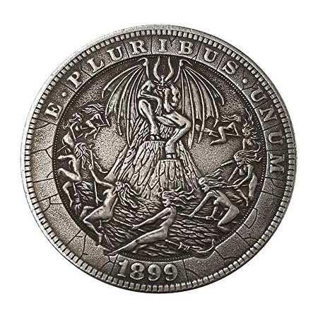 VanSP Copy 1899 U.S Hobo Coin - Devil and Witch Silver Plated Replica ...