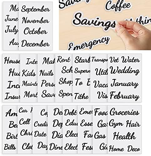 Amazon.com : 100 Cash Envelope Labels Bundle with 80 Budget Envelope ...