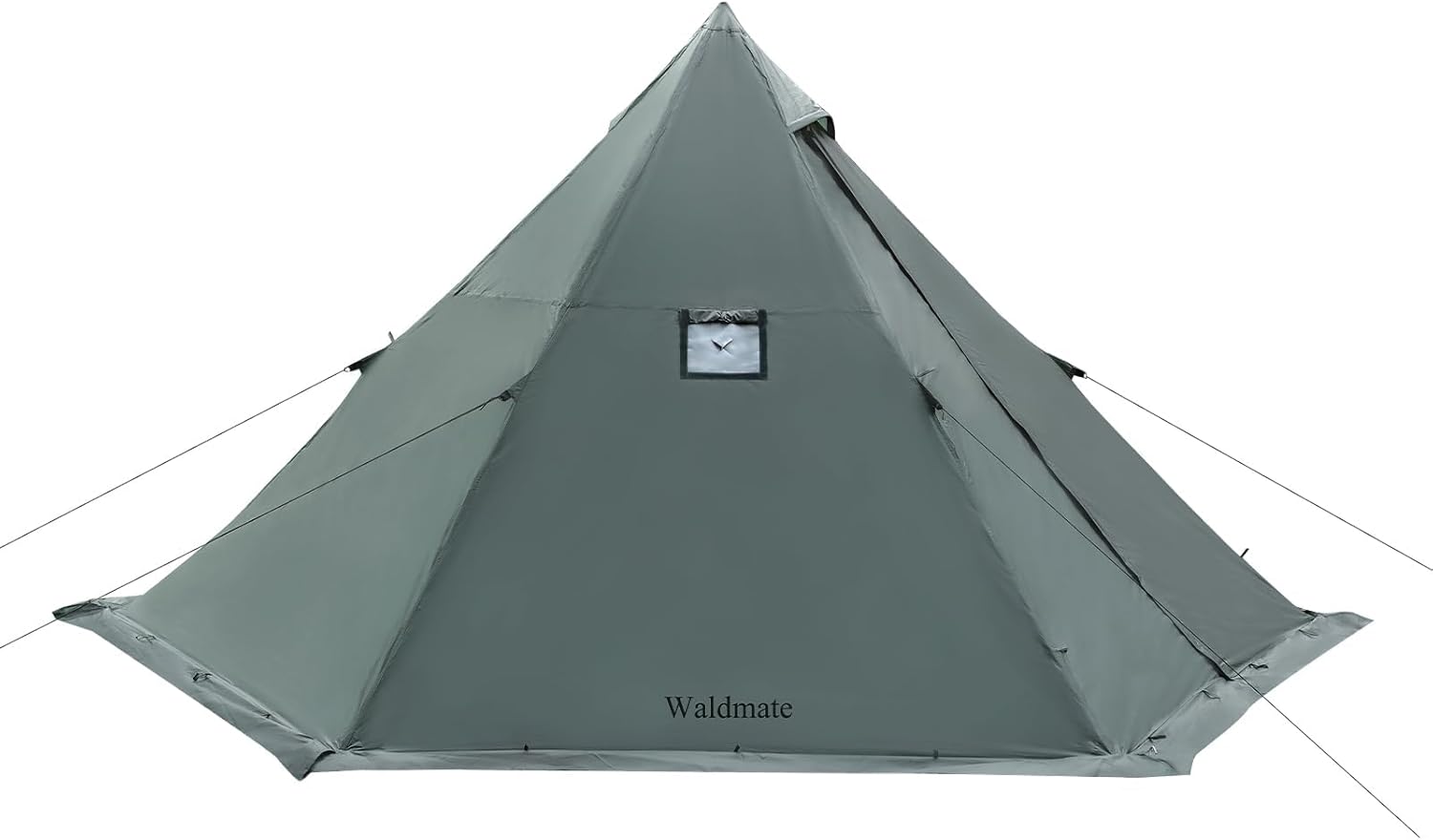 Generic Hot Tent with Stove Jack and Snow Skirt, 6.89ft Standing, 3-4 ...