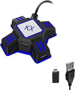 Smartechnology KX Gaming Mouse Keyboard Converter, Game Controller Adapter for USB 2.0 Mouse ...