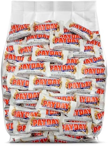 Amazon.com : PayDay Fun Size Candy Bars - 40 Individually Wrapped Candy ...