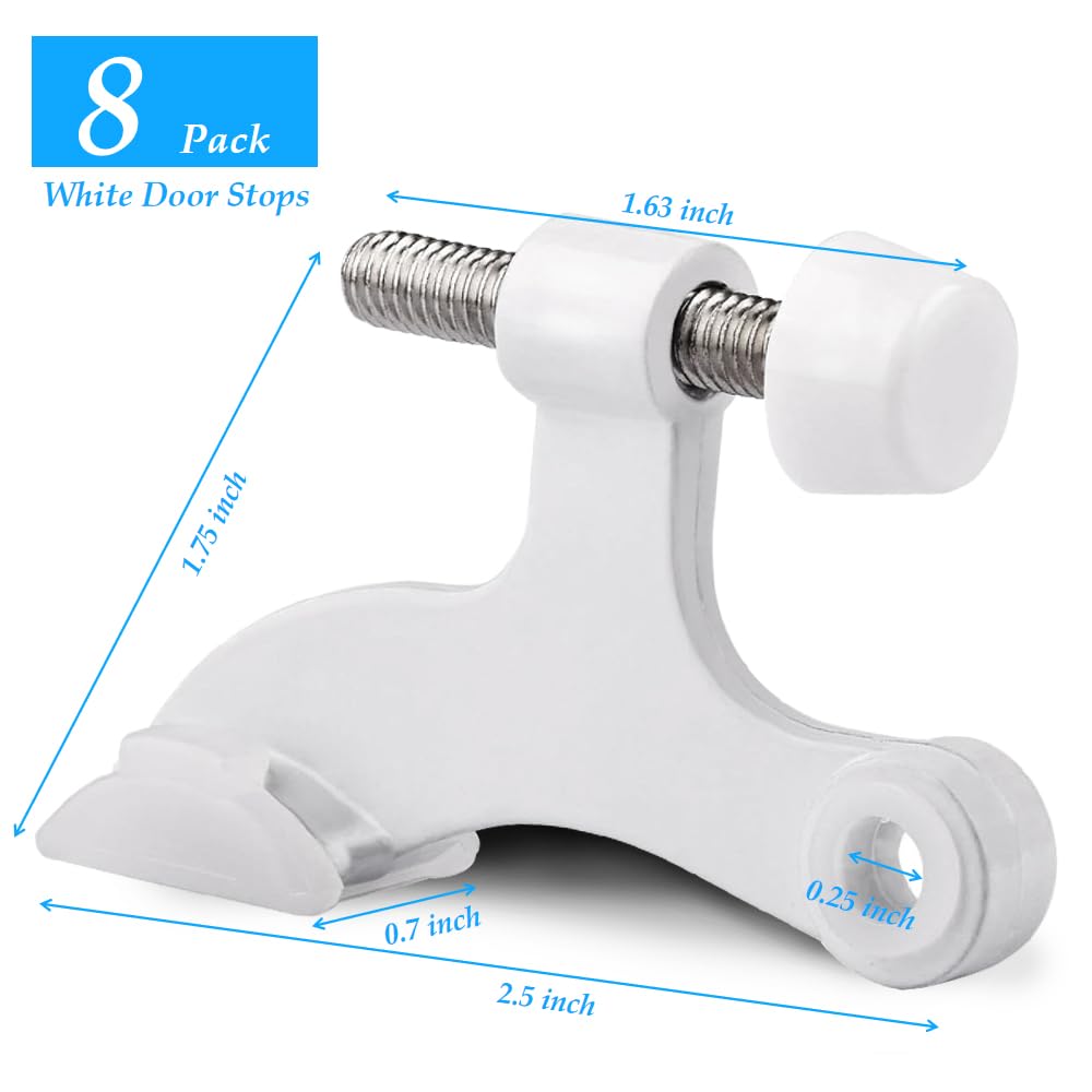 Snapklik.com : OBTANIM 8 Pack Hinge Pin Door Stopper Heavy Duty Metal ...