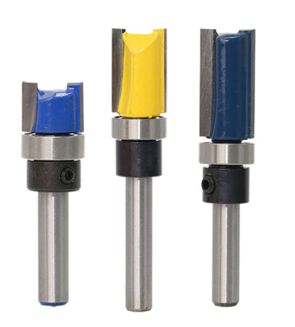 DBoyun Straight Flush Trim Pattern Router Bit 1/4" Shank Bit Cutter Top ...