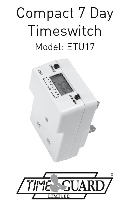 Timeguard ETU17 24-Hour/7-Day Slimline Digital Plug-in Timer : Amazon ...