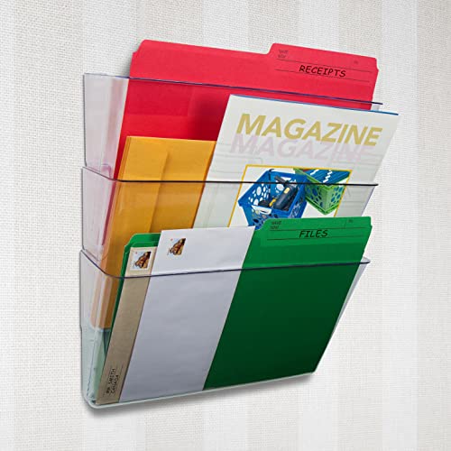 Snapklik.com : Storex Letter-Size Unbreakable Wall Pocket Snap & Stack ...