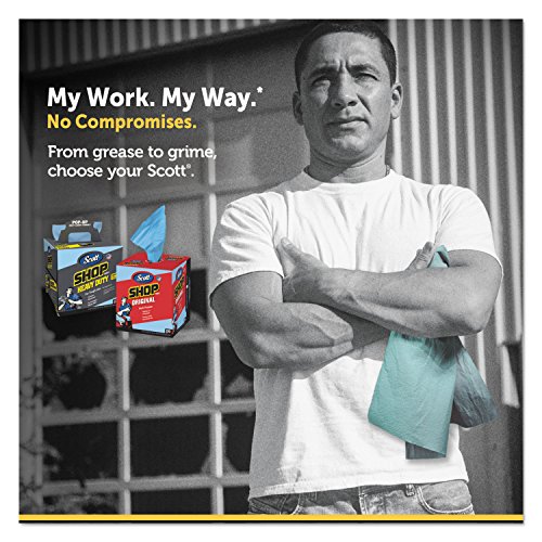 Snapklik.com : Scott 75190 Shop Towels, POP-UP Box, Blue, 10 X 13, 200 ...