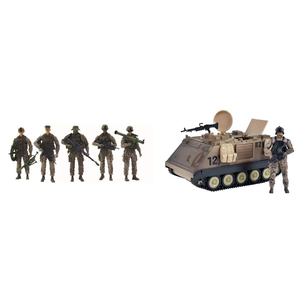 Elite Force Marine Recon Action Figures 5 Pack Military Toy ...