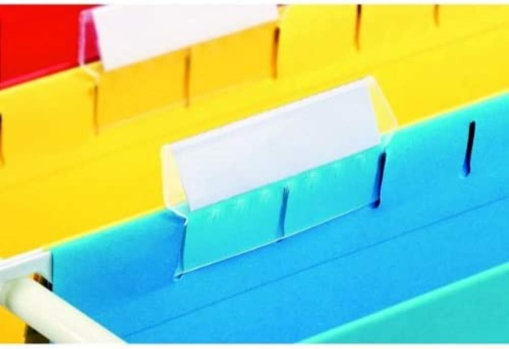 Esselte Classic Label Holders with Labels for Classic Suspension Files ...