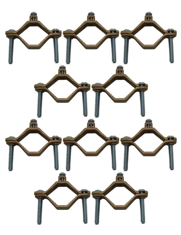 COREX 1-1/4" to 2" Bronze Water Pipe Ground Clamp - High Conductivity ...