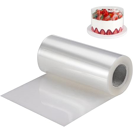 YQL Acetate Cake Collars 10cm, Clear Acetate Sheets 20cm /25cm/30cm x ...