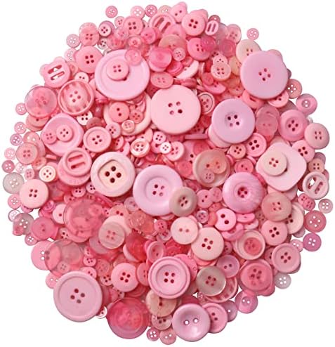 Amazon.com: Tnstk 650 Pcs Buttons Round Resin Buttons 2 and 4 Holes ...
