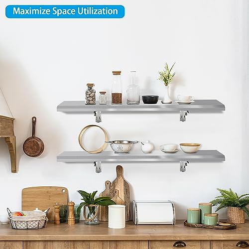 Snapklik.com : Folding Concession Shelf 96 X 12, Drop Down Concession ...