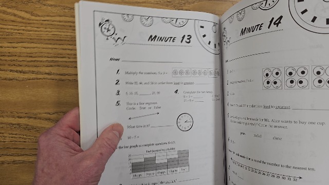 Watch Math Minutes Book, Grade 3 on Amazon Live
