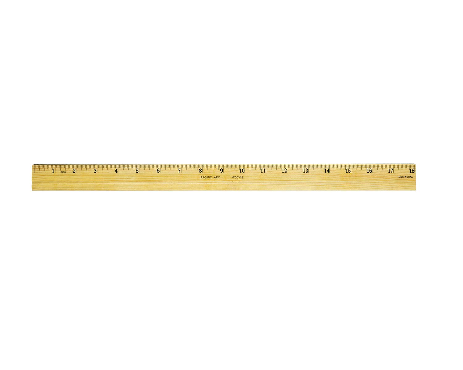 PACIFIC ARC WDC18 WOOD RULER WITH METAL EDGE 18IN - Amazon.com