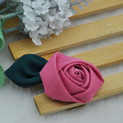 9pcs Big Organza Ribbon Rose Flower Wedding Sew Appliques Craft A057 U ...