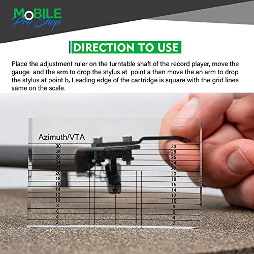 Snapklik.com : Turntable Azimuth Cartridge Alignment Protractor Set ...