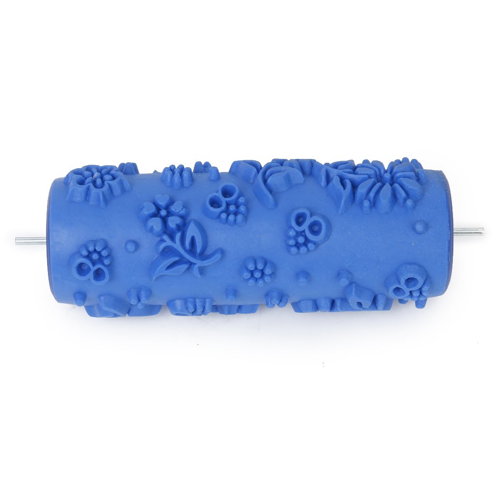 15cm Wall Decoration Empaistic Rose Flower Pattern Painting Roller for ...