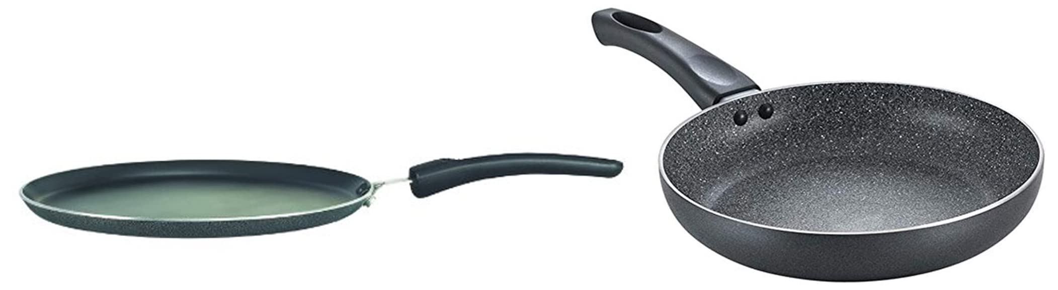 Prestige Aluminium Omega Deluxe Granite Fry Pan, 24 cm, Black (36305 ...
