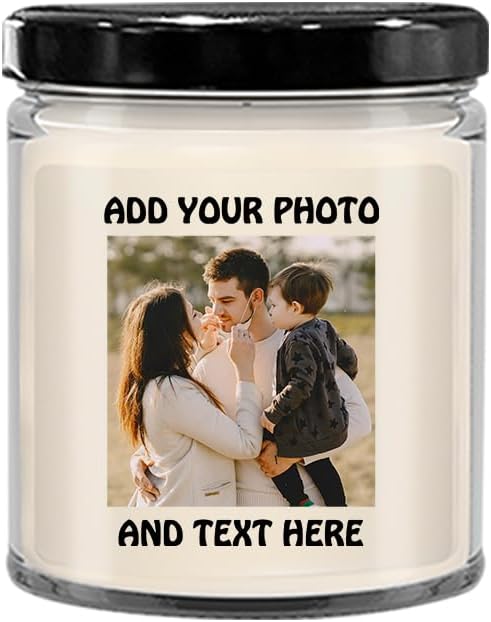 Amazon.com: Customize Candle, Create Your Own Photo Candle, Custom Text ...