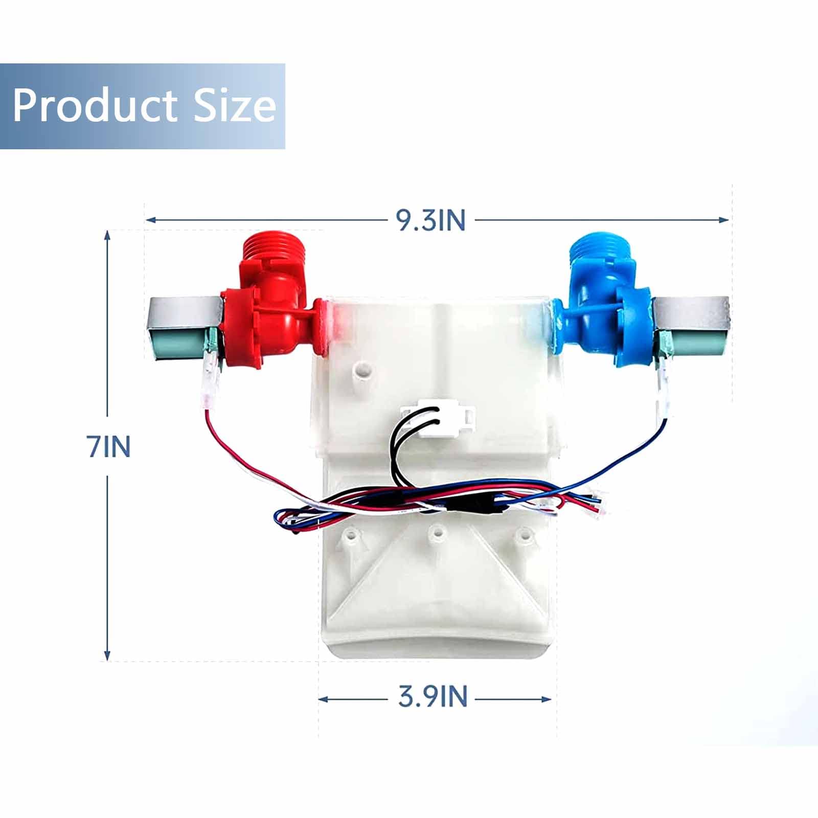 W11210459 W10869799 Washer Water Inlet Valve Compatible with Whirlpool ...