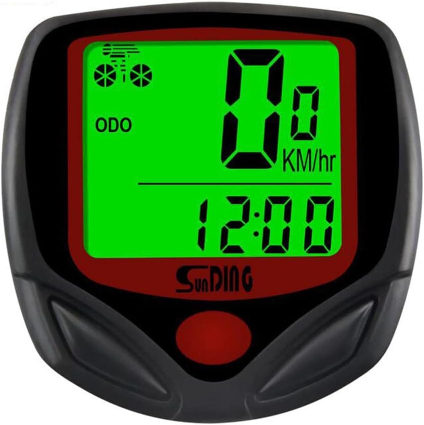 Amazon.com: Wired Bike Computer Multi Functional LCD Screen Cycling ...