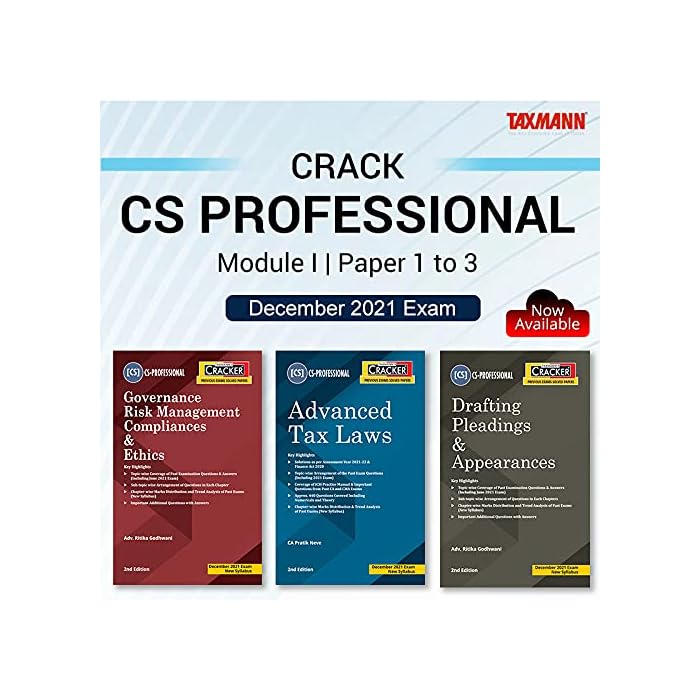 Buy Taxmann's Combo for CS Professional December 2021 Exams – Module I ...