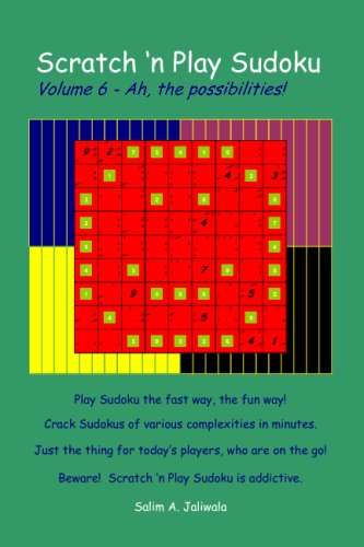 Scratch 'N Play Sudoku: Ah, The Possibilities!: Jaliwala, Salim ...