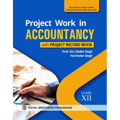 Buy Project Work in Accountancy with Project Record Book for Class XII ...