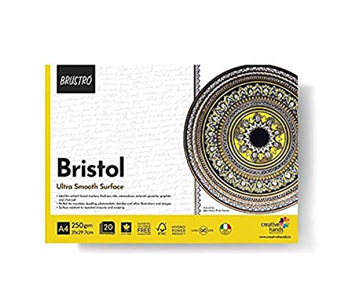 Brustro Slim Battery Operated Automatic Eraser & BRUSTRO Bristol Ultra ...
