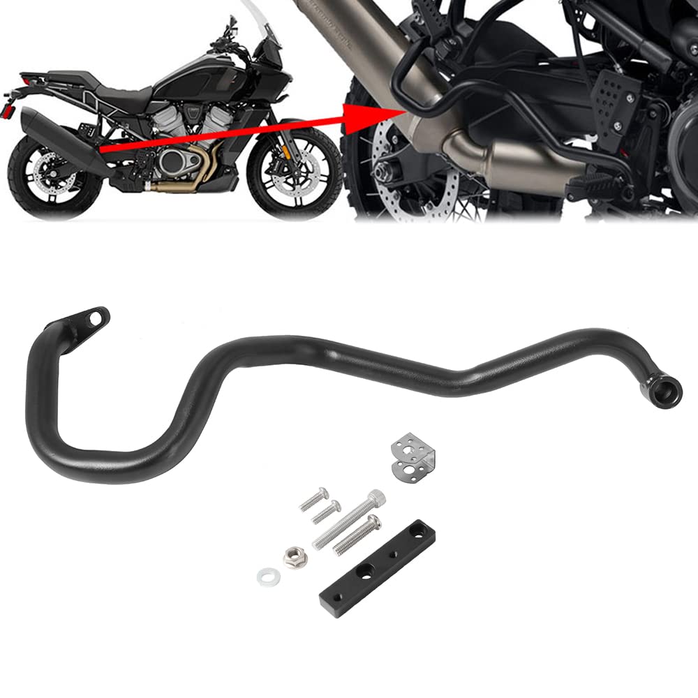 Amazon.com: WINALL Highway Crash Bars Exhaust Pipe Protection For ...