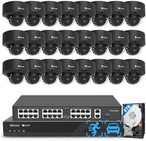 Amazon.com : 4COVR 4K PoE 32 Channel Security Camera System AI Human ...