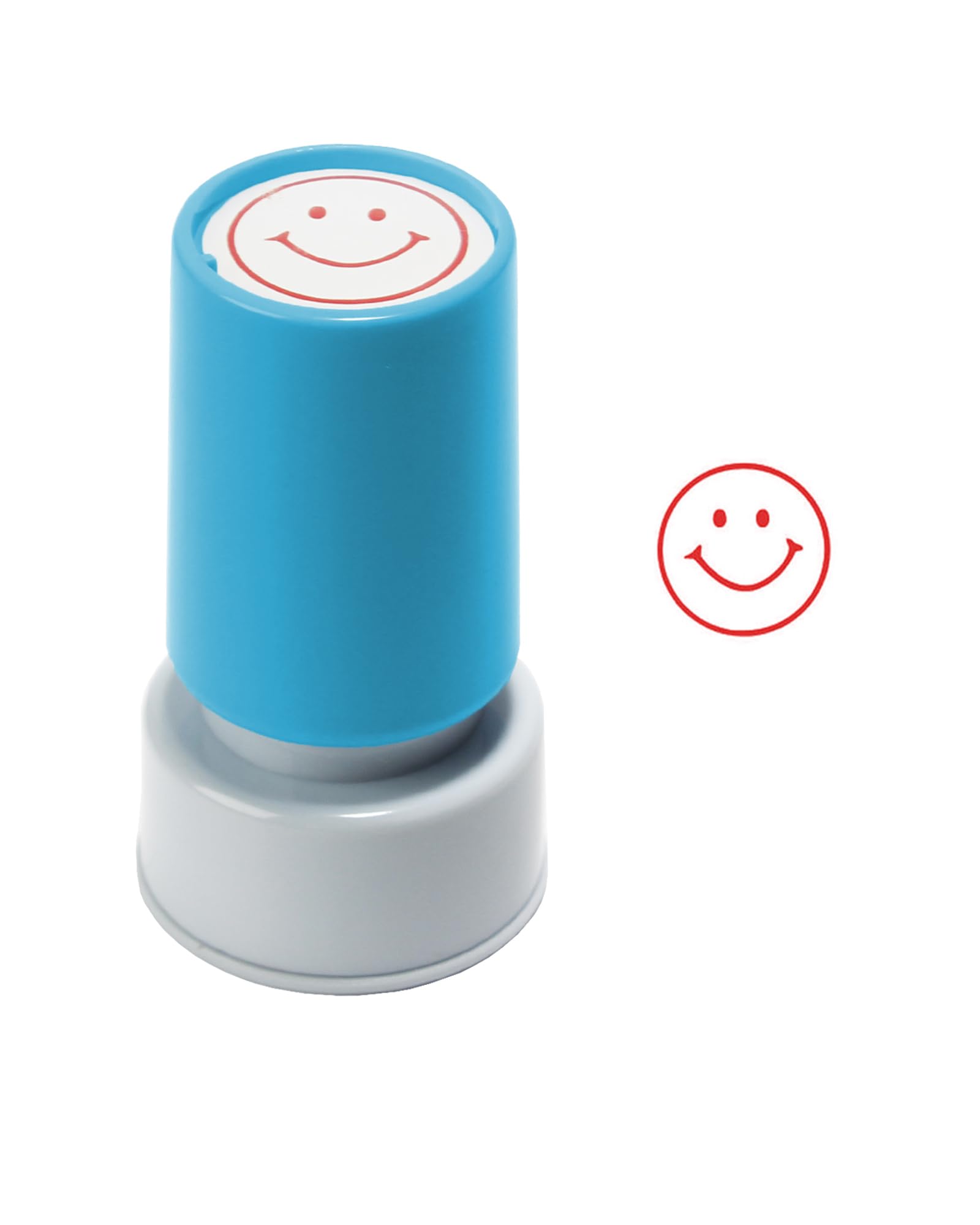 Amazon.com : Round Teacher Stamp for Classroom - Smiley FACE Self ...