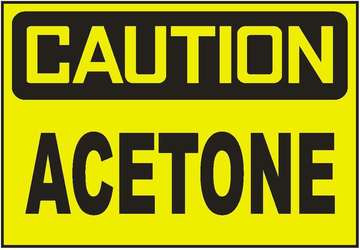 Amazon.com - Generic Caution Acetone Sticker Decal D686
