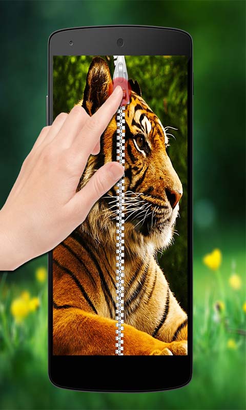 Tiger Zipper Lock Screen - App on Amazon Appstore