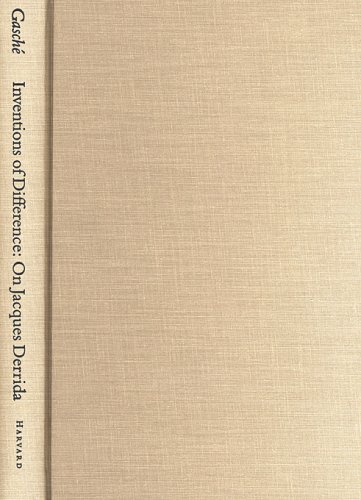 Inventions of Difference: On Jacques Derrida: Gasché, Rodolphe ...