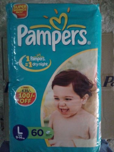 Buy Pampers Large Size Diapers (60 Count) - Offer Pack Online at Low ...