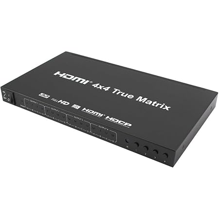 HDMI Matrix Switcher 4X4 4Kx2K 4 Input 4 Output HDMI Splitter Matrix ...