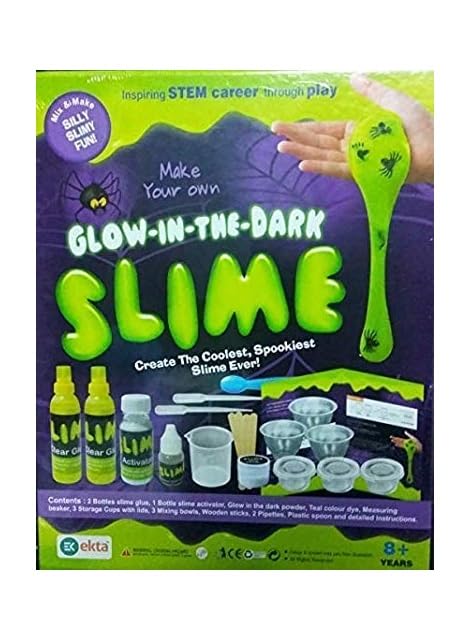 Buy Kidziit Toys Glow in The Dark Slime Lab Make Your Own Spooky Slime ...