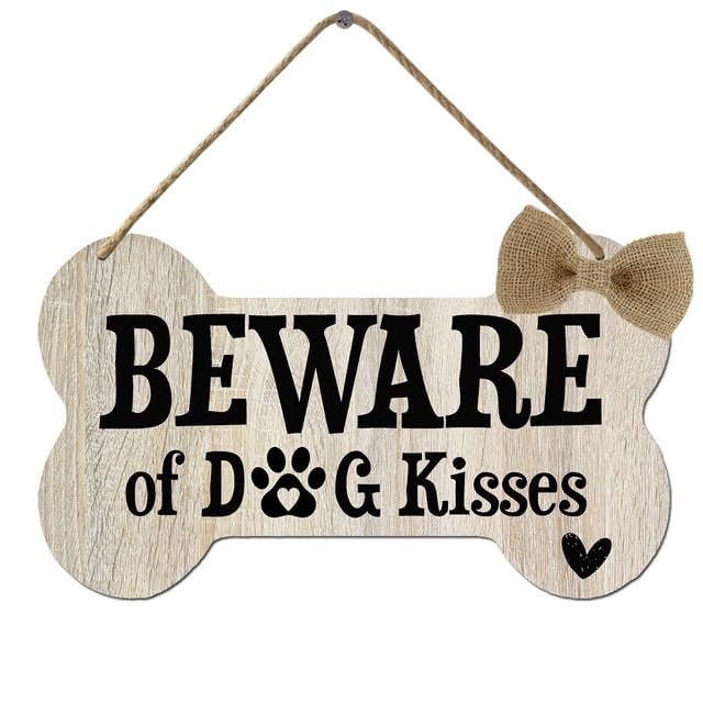 Amazon.com : Sokomurg Dogs Farmhouse Door Sign - 4.8"x8.4" Dog Bone ...