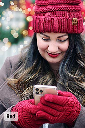 Buy Funky Junque EGH1-25 Oversized Beanie and Lined Glove Set (E2 & G2) -Ivory at Amazon.in