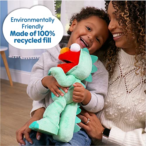 Sesame Street Dino Stomp Elmo 13-Inch Plush Stuffed Animal Sings and ...