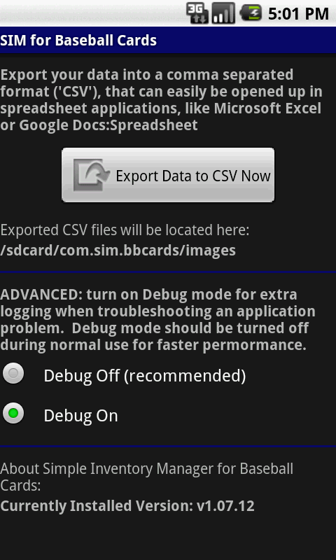SIM for Baseball Cards - App on Amazon Appstore