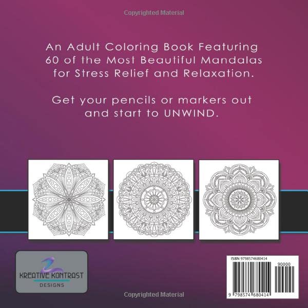 Snapklik.com : 60 MANDALA PATTERNS: Adult Coloring Book Featuring ...