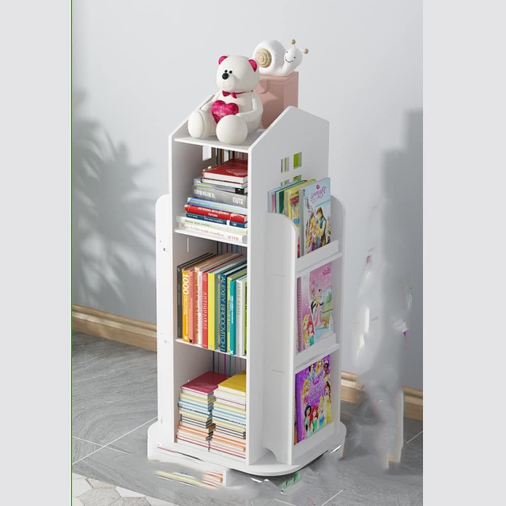 Amazon.com: YTYZC Bookshelf 360° Rotating Cartoon Books Rack Floor ...