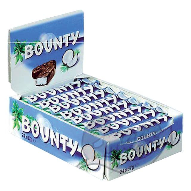 Bounty Coconut Milk Chocolate Duo Bar, 24 x 57 g: Buy Online at Best ...